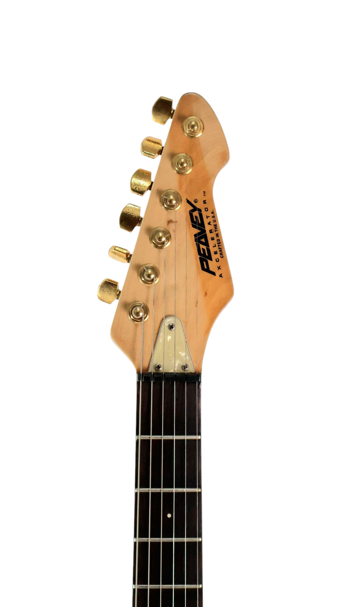 Guitarra Eléctrica Peavey Axcelerator Azul – Rockaholic Music Shop