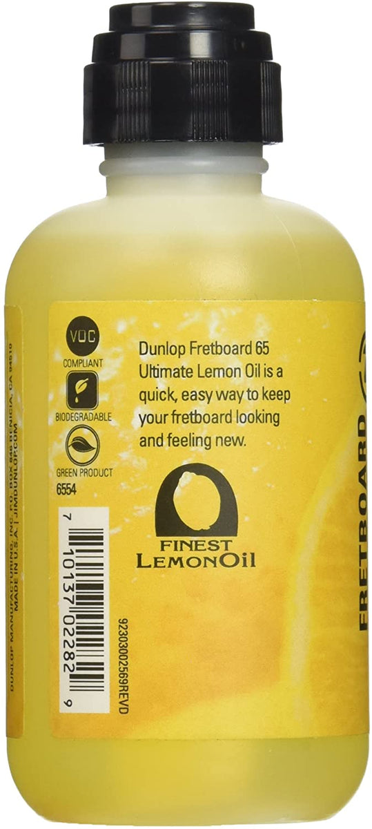 Dunlop Formula 65 Ultimate Lemon Oil Fingerboard Oil - 4 oz ...